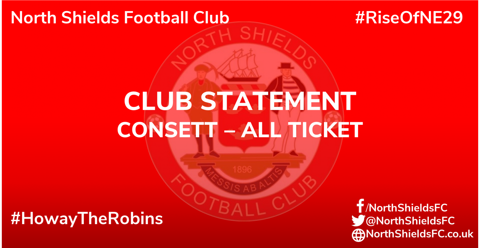 CONSETT TICKET UPDATE | – North Shields Football Club