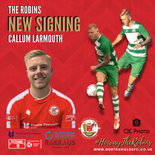 NEW SIGNING: Larmouth joins The Robins – North Shields Football Club