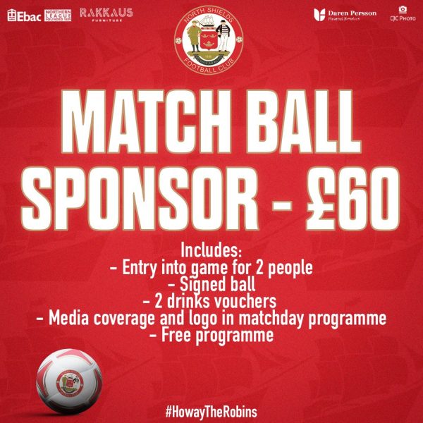 Match Ball Sponsors – North Shields Football Club