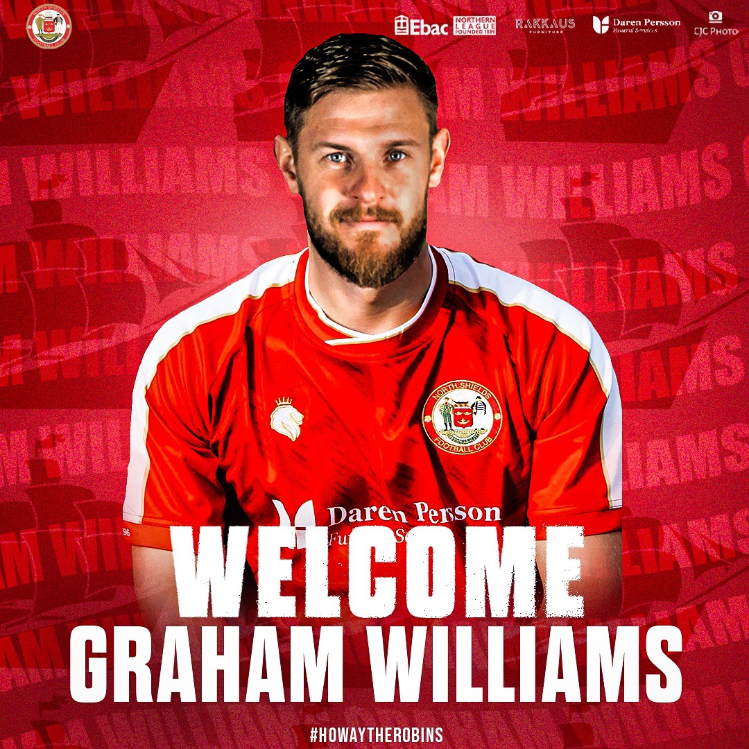 Graham Williams signs for the Robins – North Shields Football Club