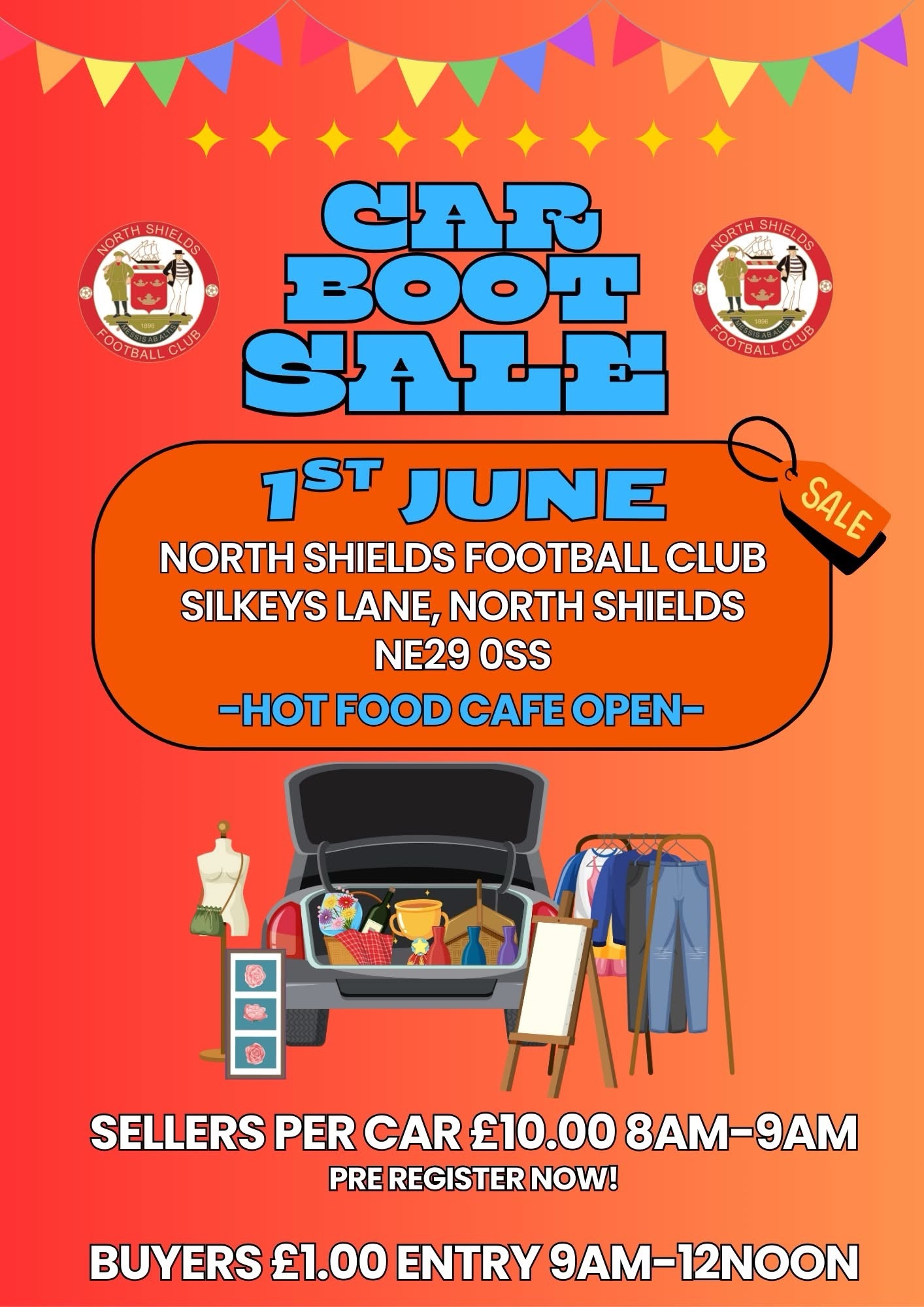 CAR BOOT SALE – North Shields Football Club