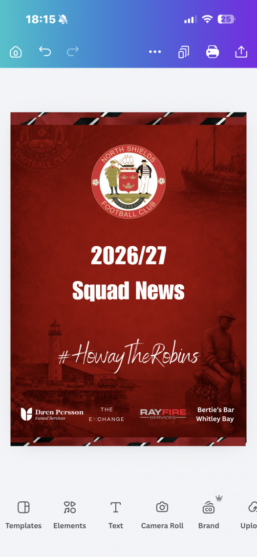 Robins Lock In Squad Ahead of 2026/27 Season – North Shields Football Club